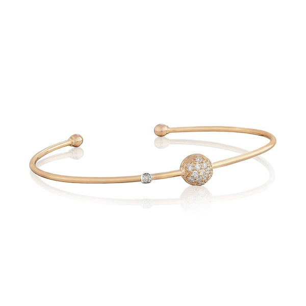Single Pavé Wire Bangle – Charleston Alexander Diamond Importers
